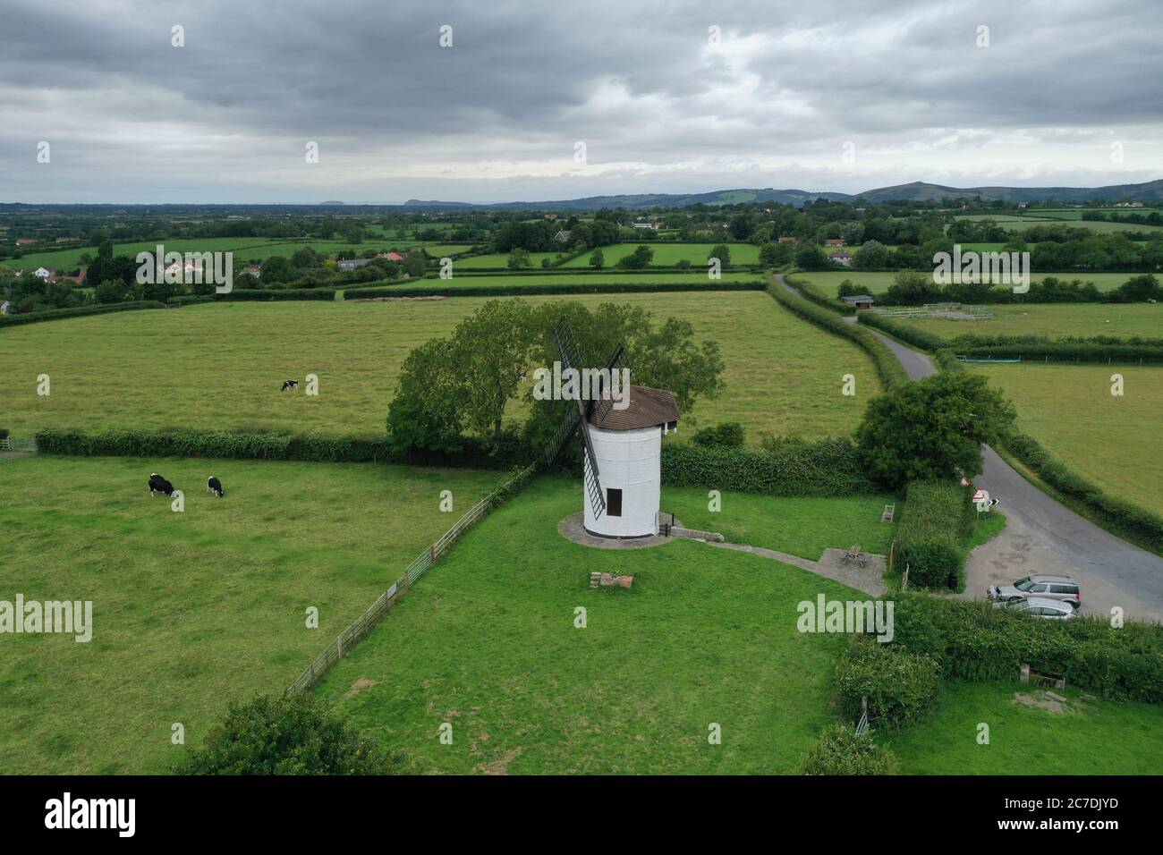 Ashton Windmill in Wedmore UK. This unique 18th century flour mill ...