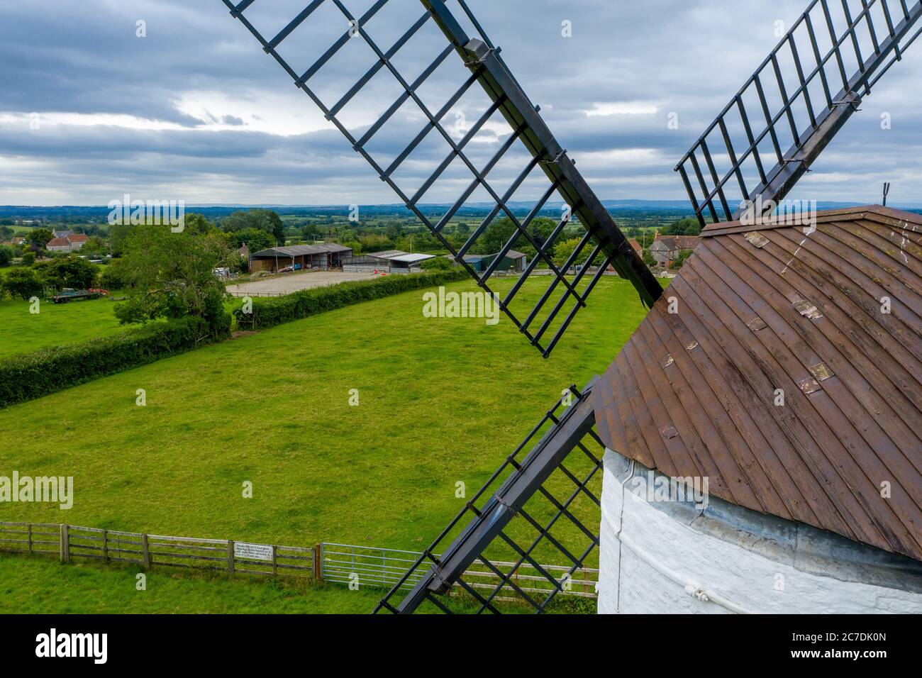 Ashton Windmill in Wedmore UK. This unique 18th century flour mill ...