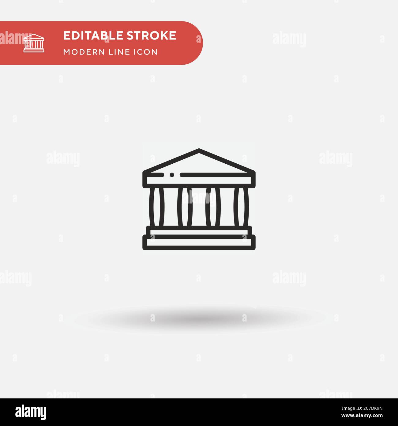 Temple Simple vector icon. Illustration symbol design template for web ...