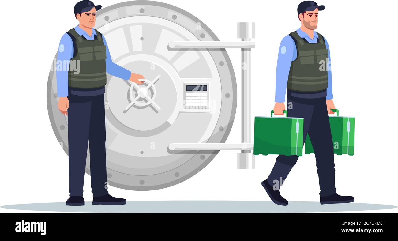 Security guards at door Stock Vector Images - Alamy