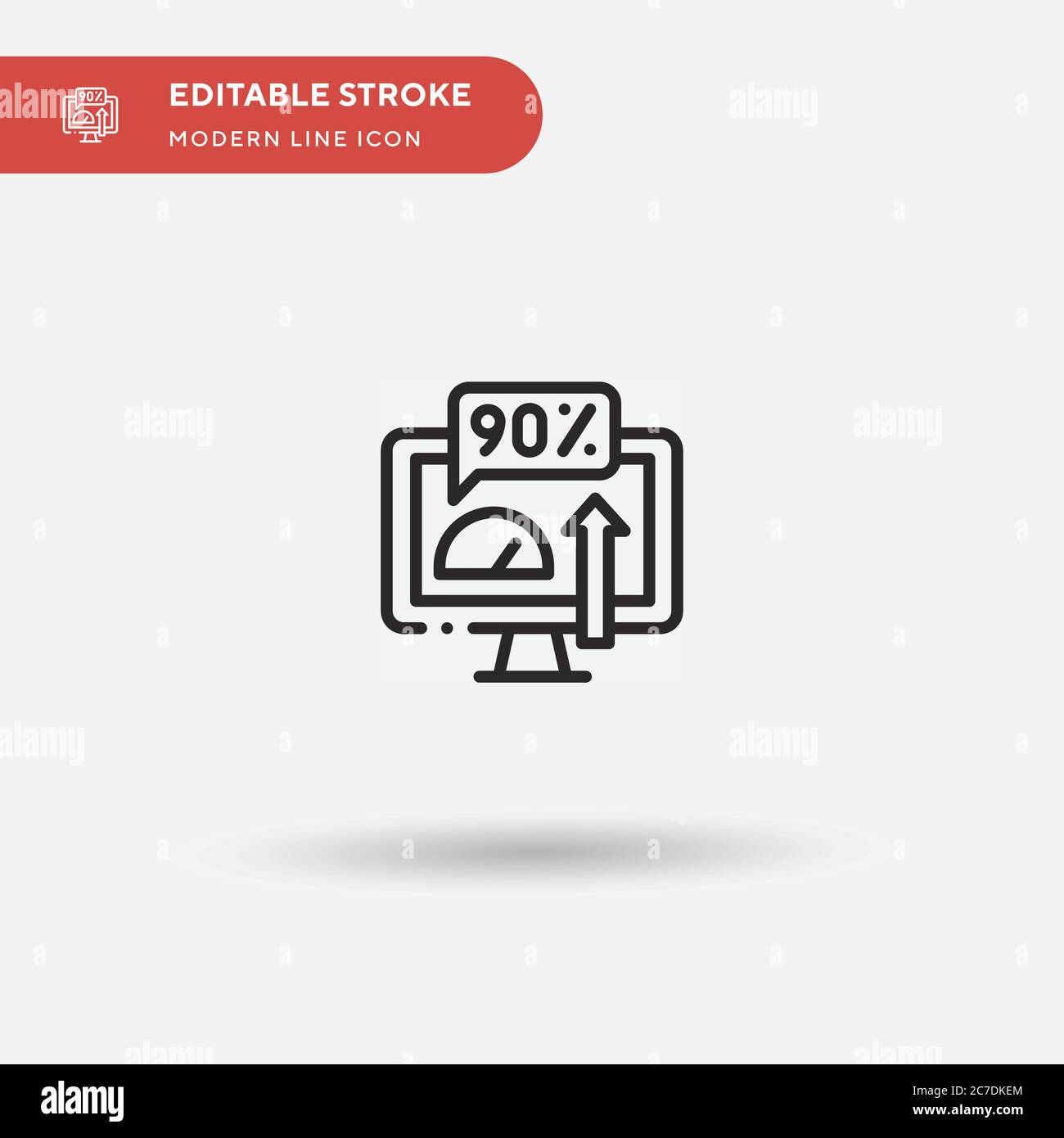 Performance Simple vector icon. Illustration symbol design template for ...