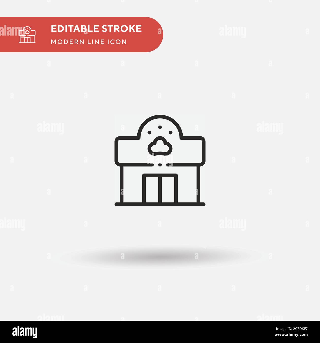 Pet Shop Simple vector icon. Illustration symbol design template for ...