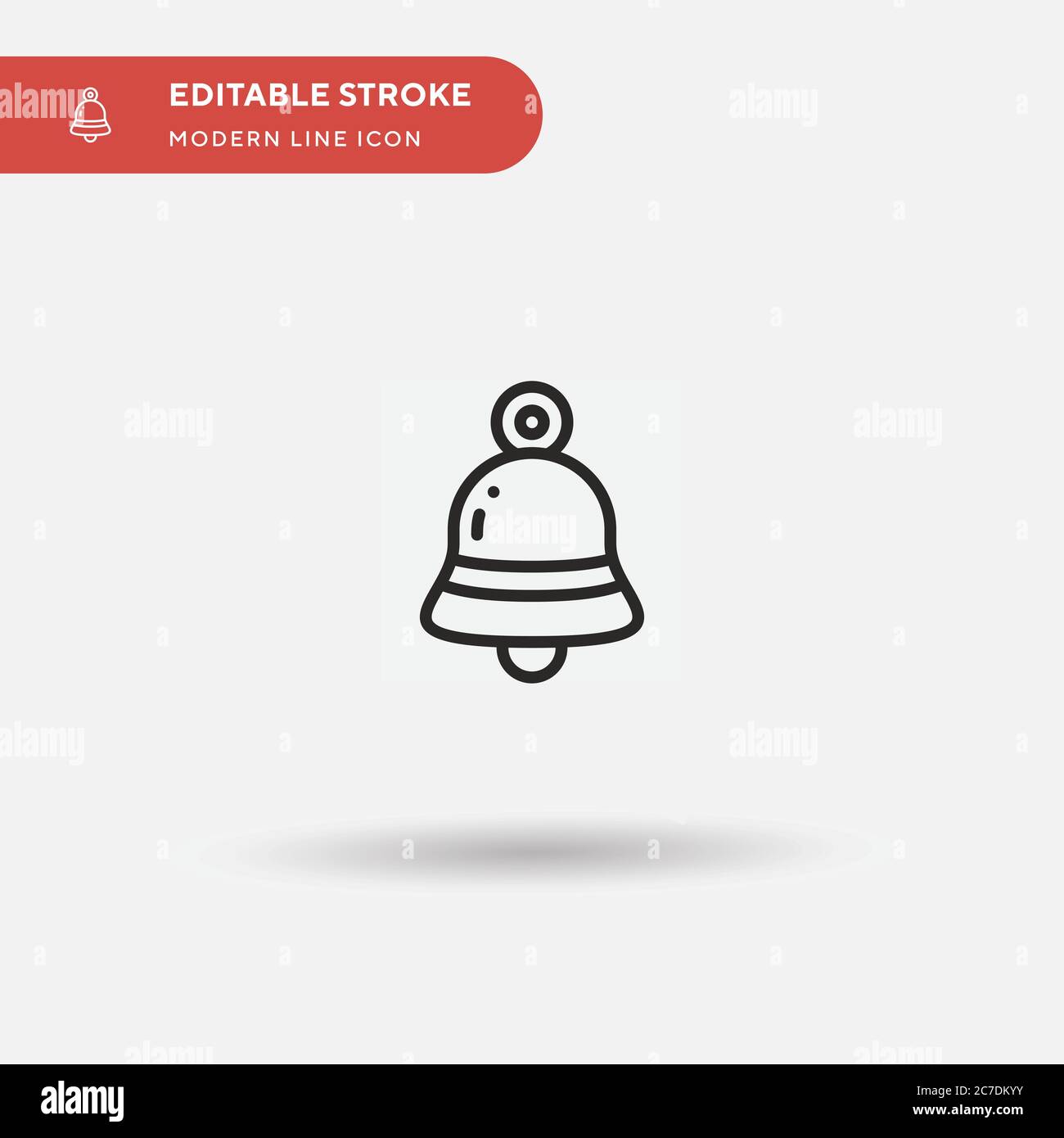 Bell Simple vector icon. Illustration symbol design template for web ...