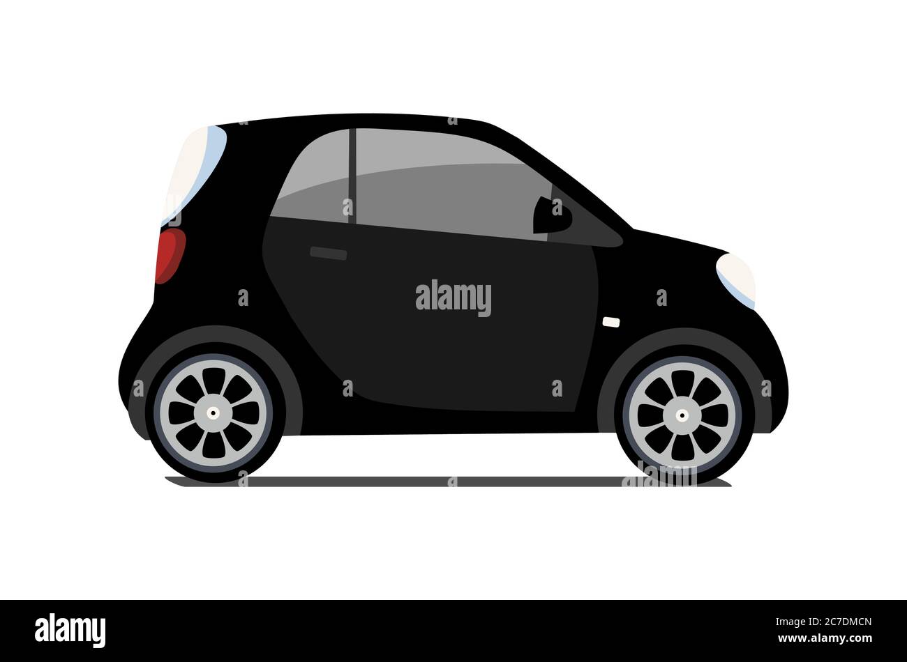 Car sharing logo, vector city micro black car. Eco vehicle icon ...