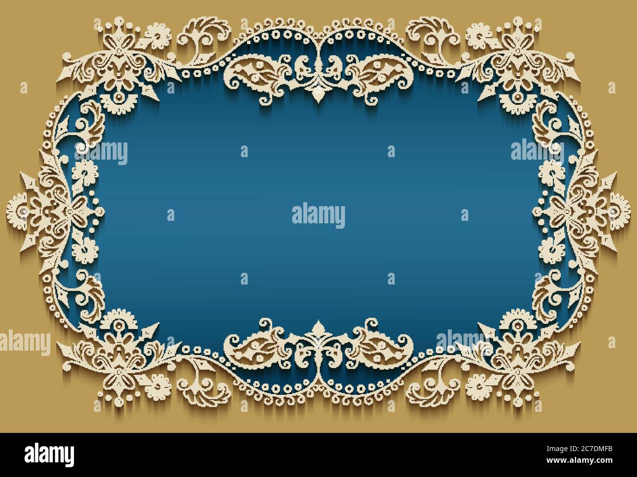 Vector abstract ornamental nature vintage frame Stock Vector Image ...