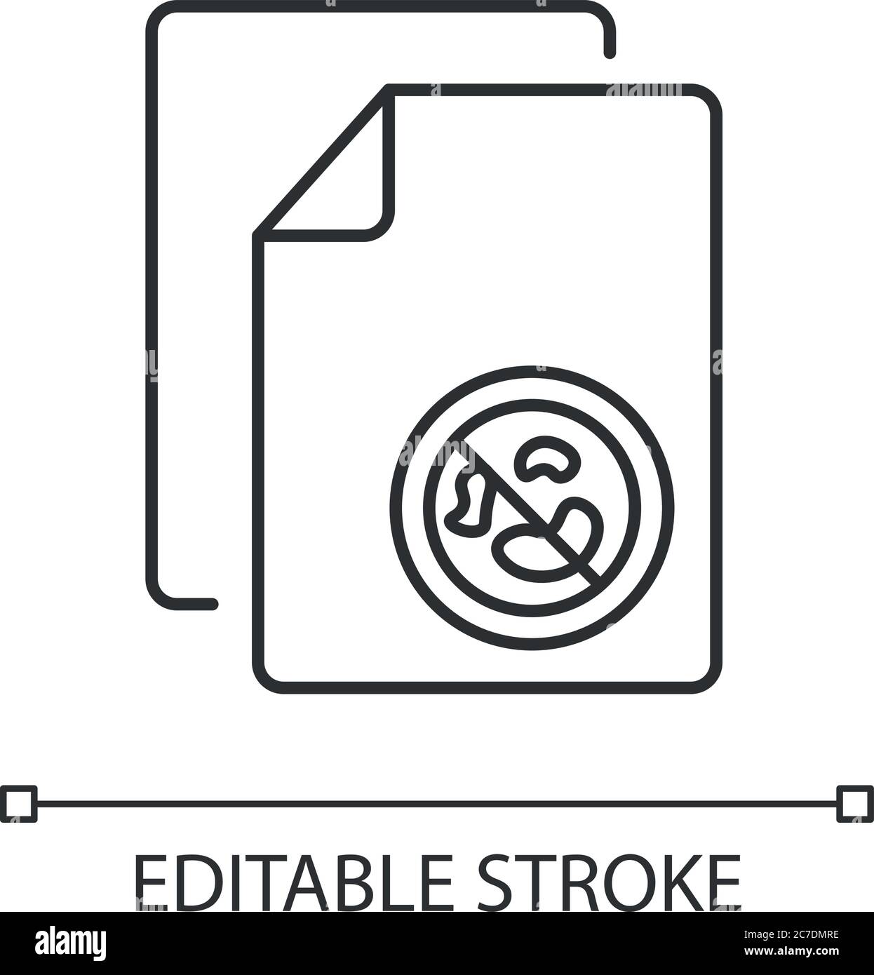 Antibacterial wipes pixel perfect linear icon. Thin line customizable ...