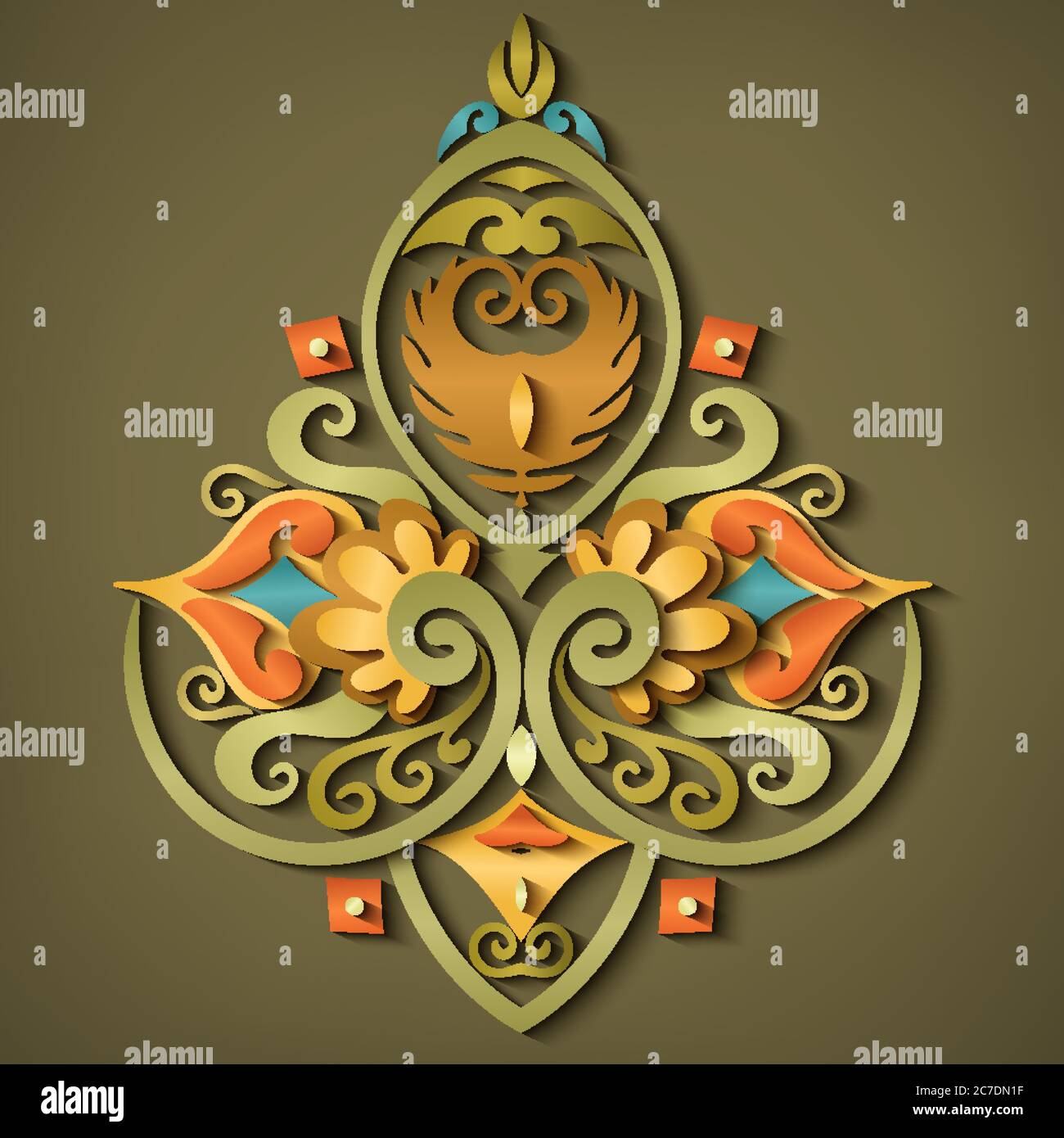 Vector modern volumetric floral elements Stock Vector Image & Art - Alamy