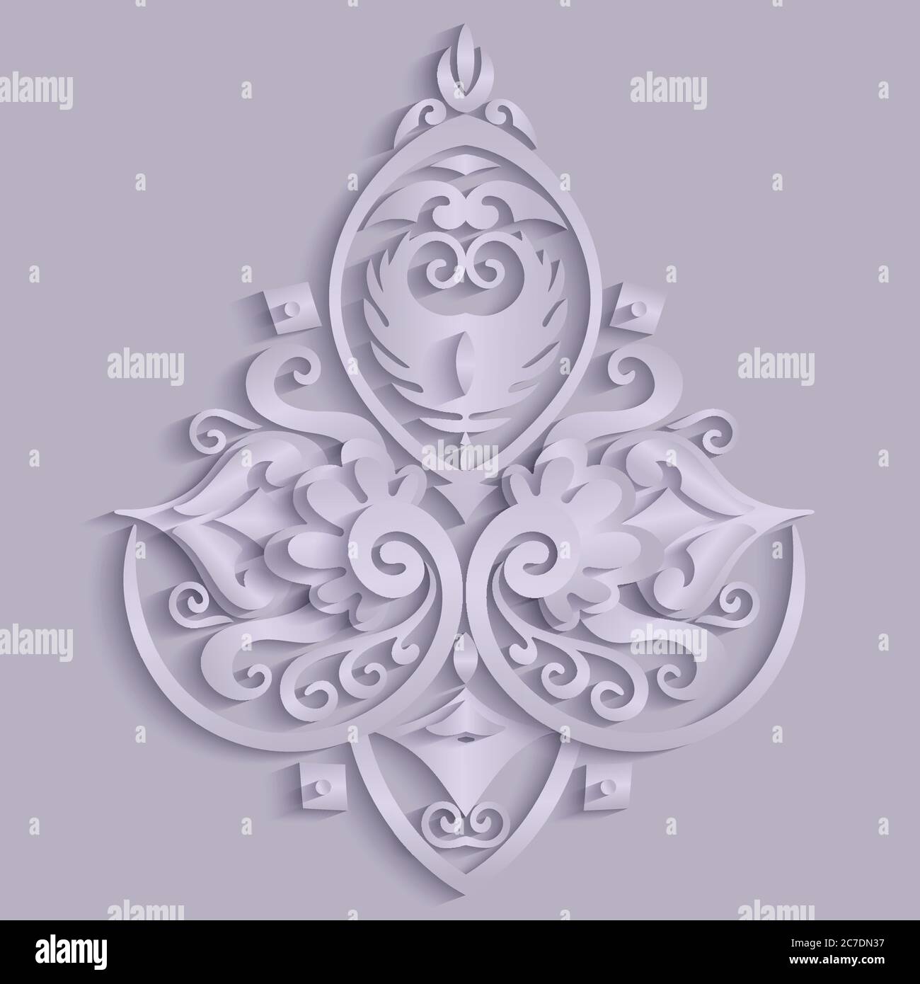 Vector modern volumetric floral elements Stock Vector Image & Art - Alamy