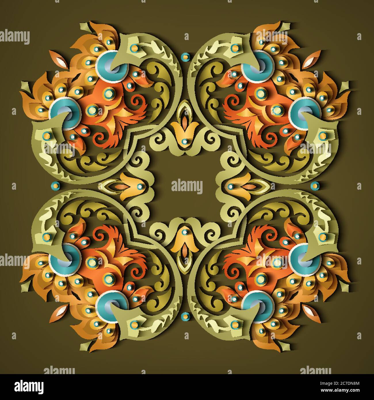 Vector modern volumetric floral elements Stock Vector Image & Art - Alamy