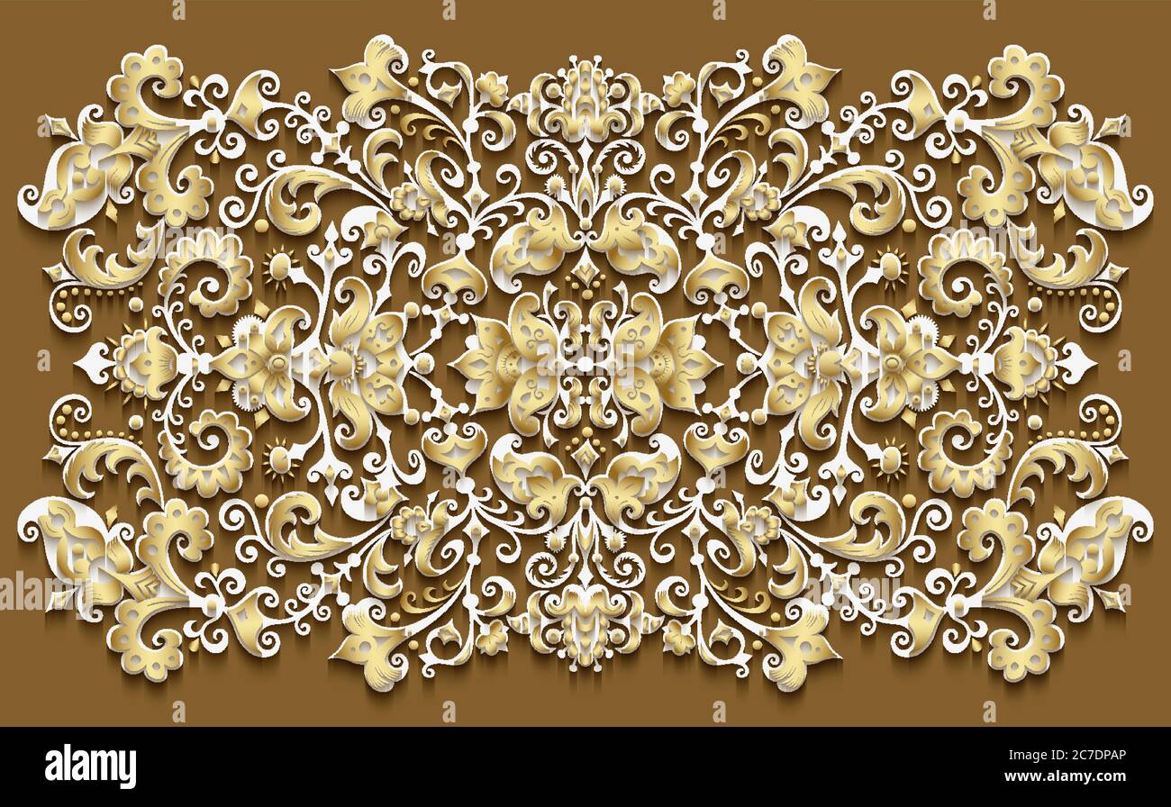 Vector abstract ornamental nature vintage card Stock Vector Image & Art ...