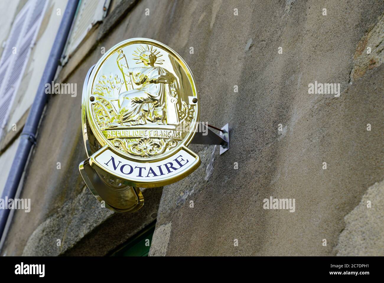 Official french notary office sign hi-res stock photography and images ...