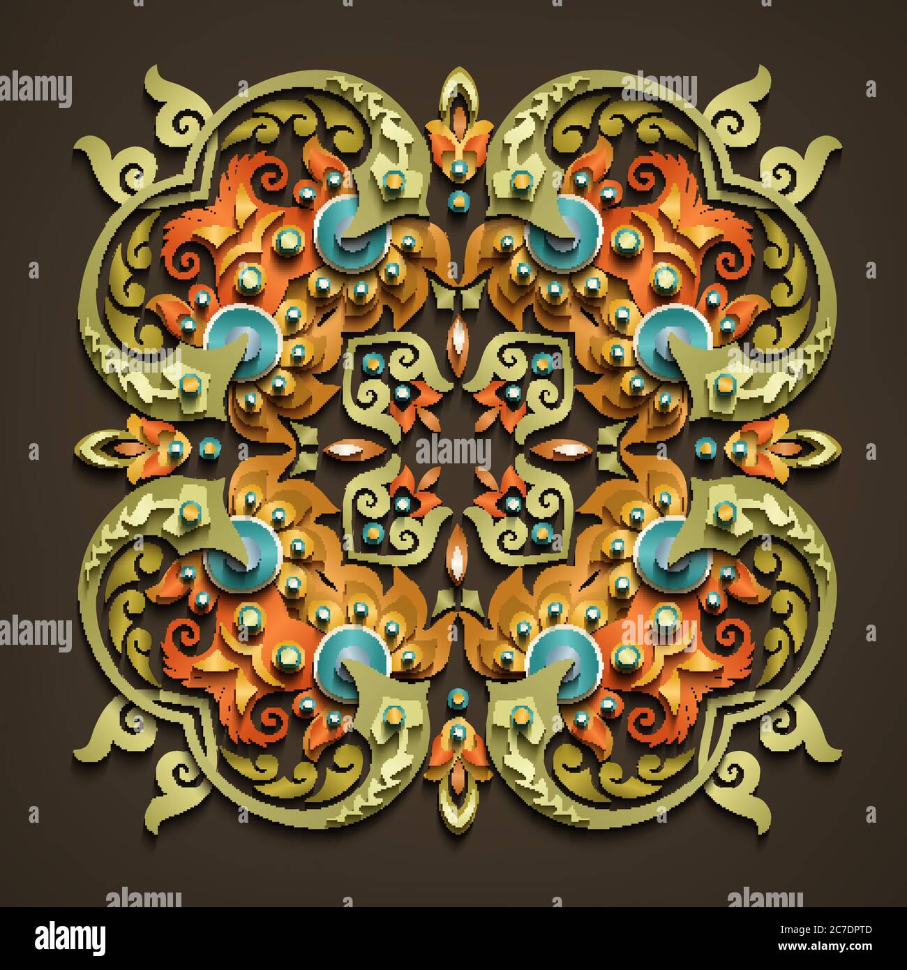 Vector modern volumetric floral elements Stock Vector Image & Art - Alamy