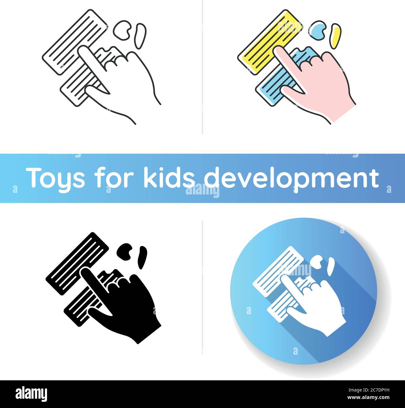 Modeling clay icon. Homemade play dough for preschoolers. Kids ...