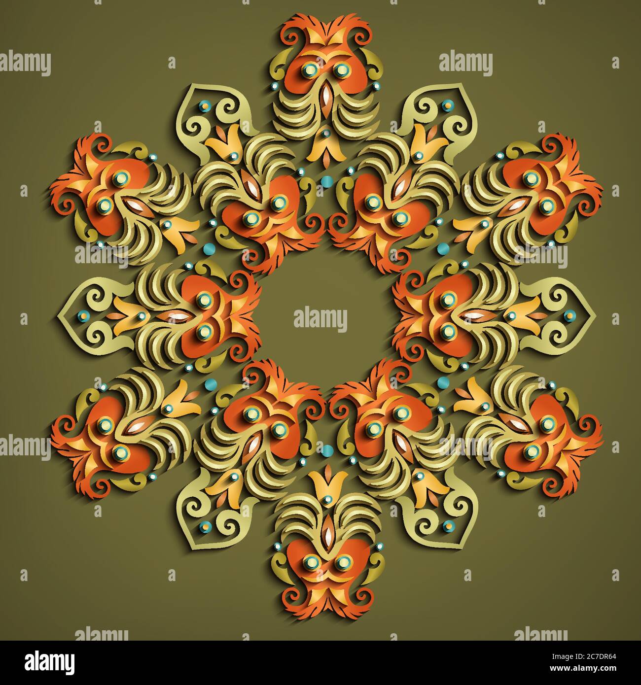 Vector modern volumetric floral elements Stock Vector Image & Art - Alamy