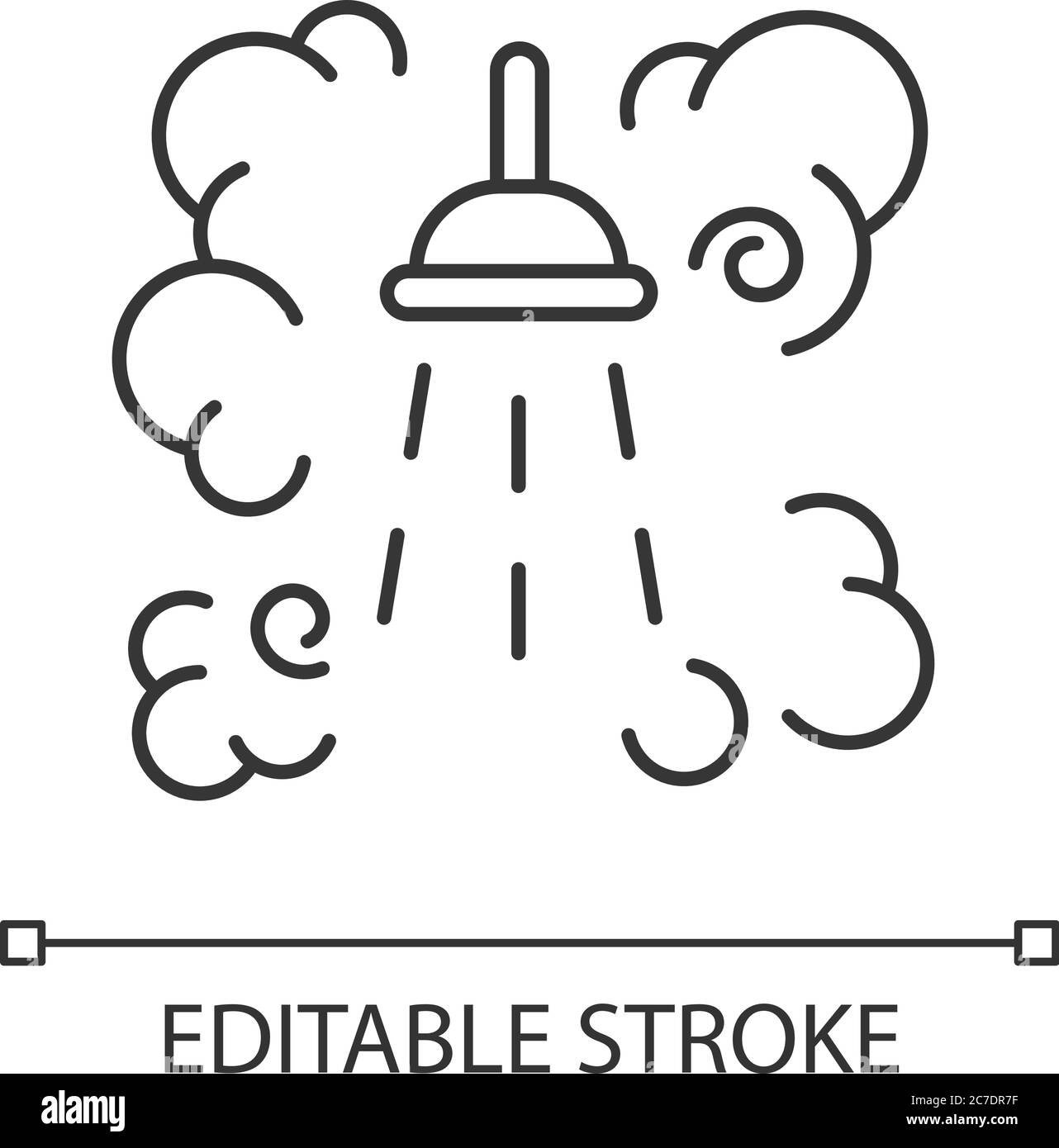 Cold shower treatment illustration Stock Vector Images - Alamy