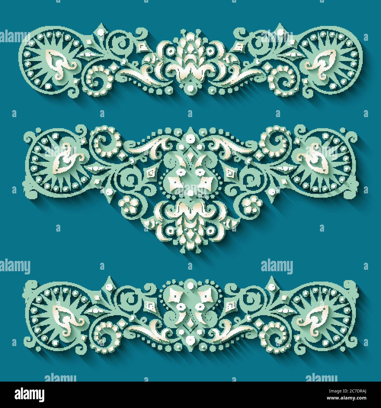 Vector modern volumetric floral elements Stock Vector Image & Art - Alamy