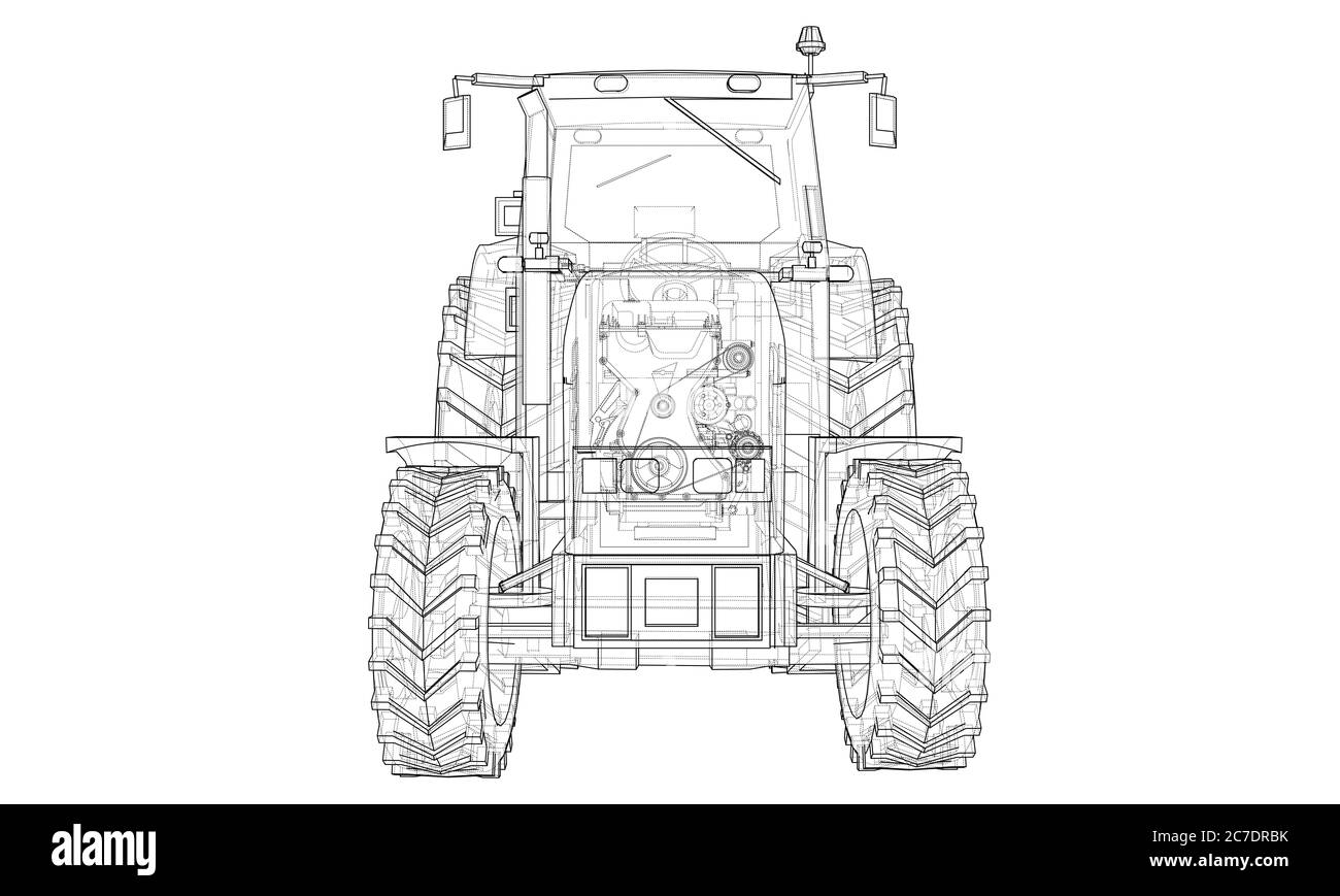 Farm Tractor Concept Stock Photo - Alamy