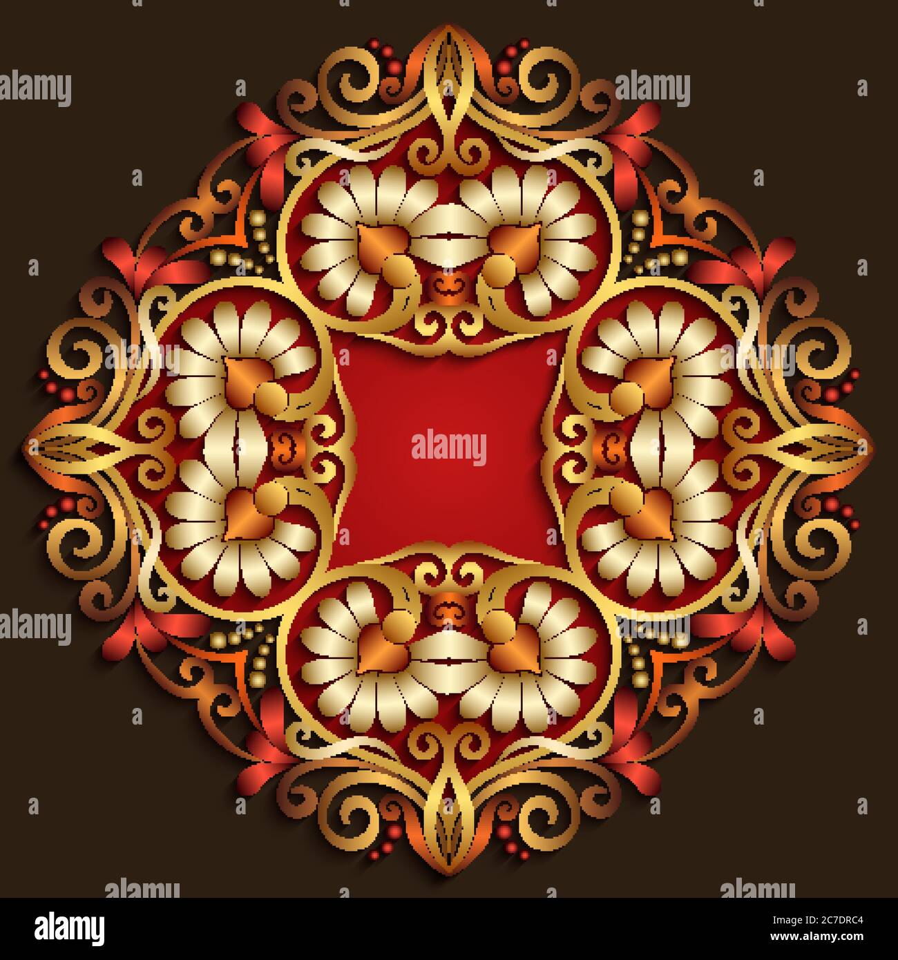 Vector ornamental nature vintage illustration Stock Vector Image & Art ...