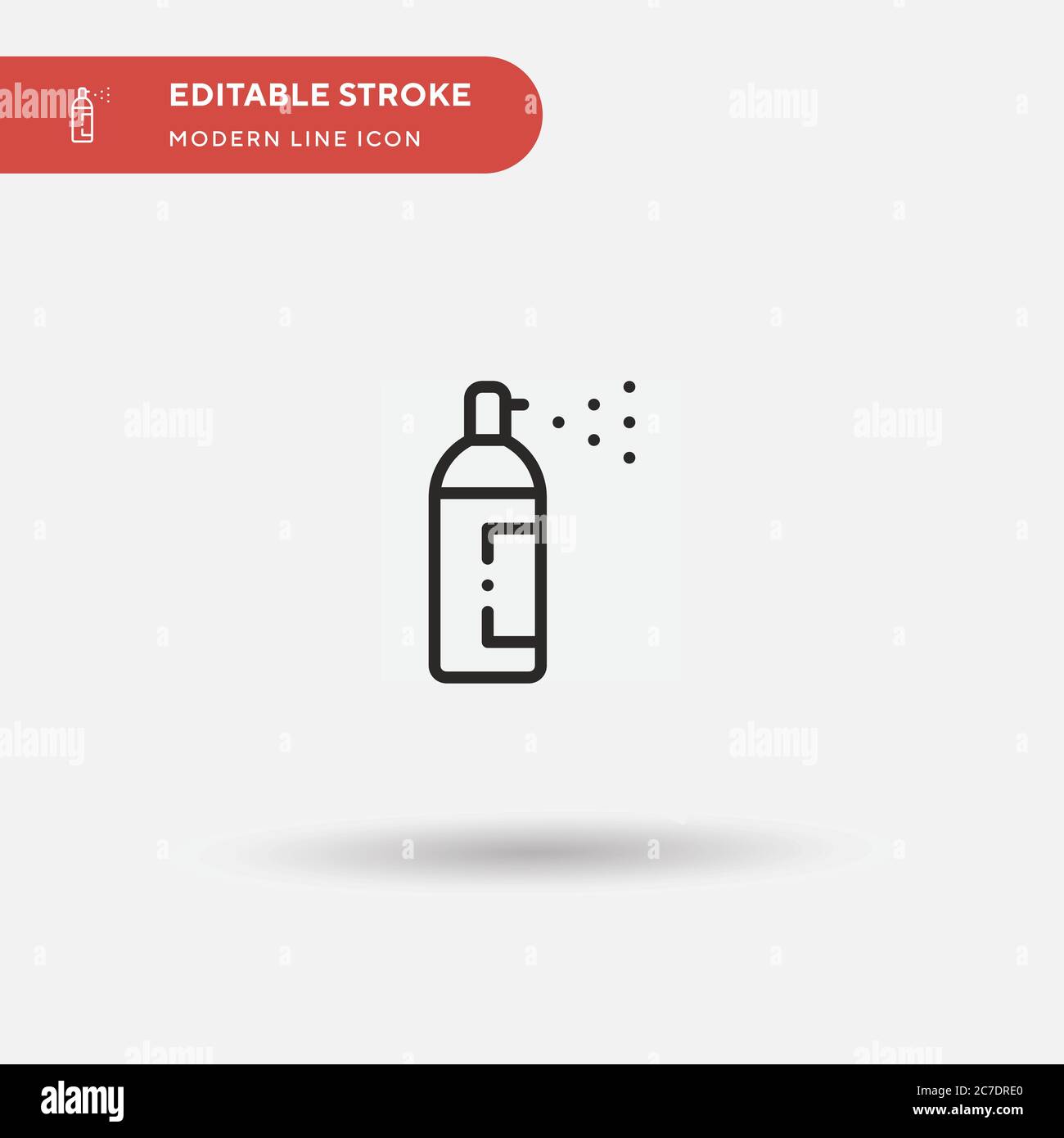 Spray Simple vector icon. Illustration symbol design template for web ...
