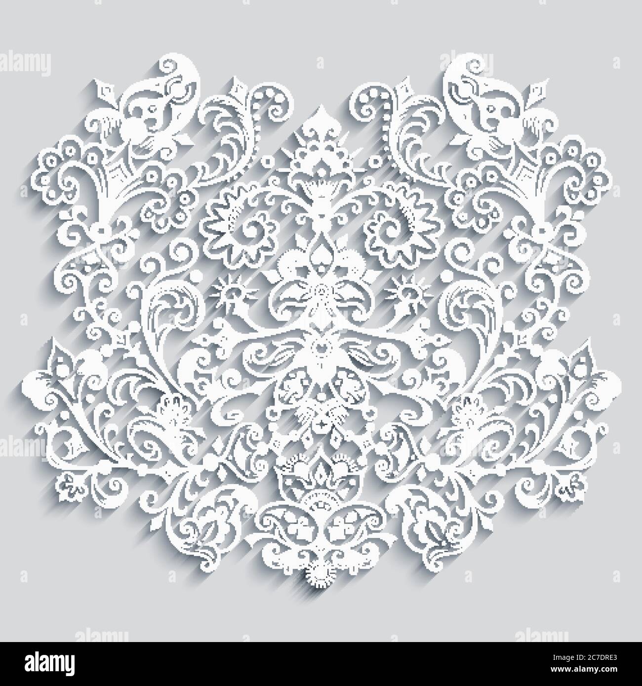 Vector abstract ornamental nature vintage card Stock Vector Image & Art ...