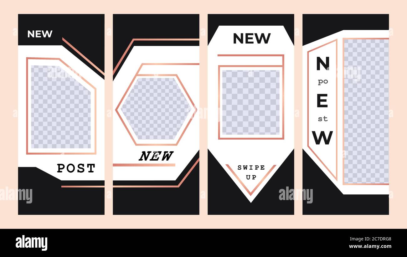New post for stories template. Social banner for insta marketing ...