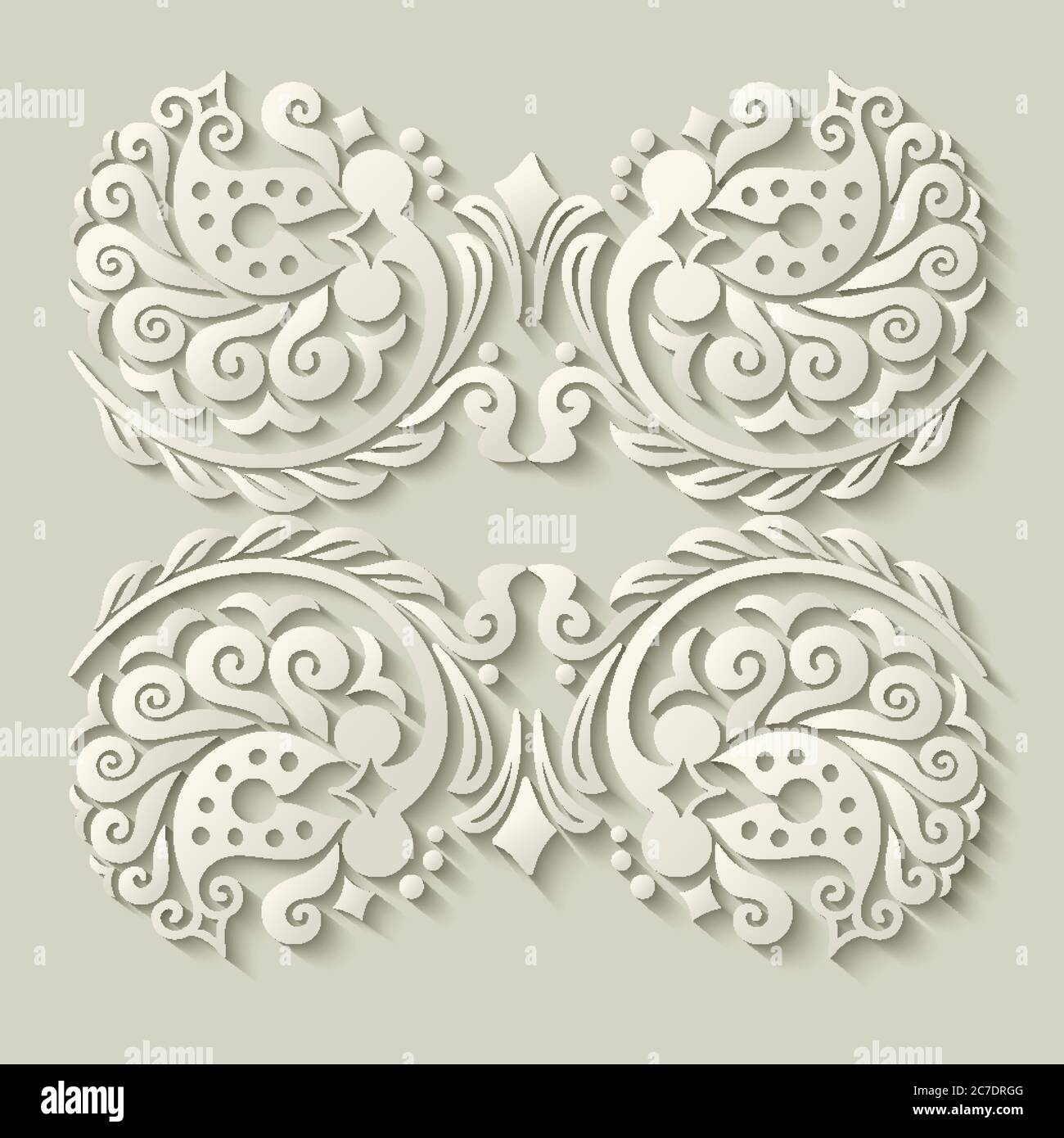 Vector modern volumetric floral elements Stock Vector Image & Art - Alamy