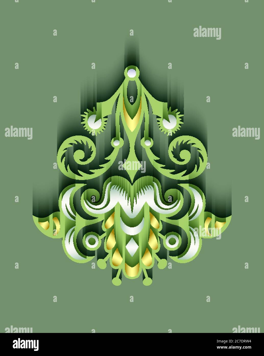 Vector modern volumetric floral element Stock Vector Image & Art - Alamy