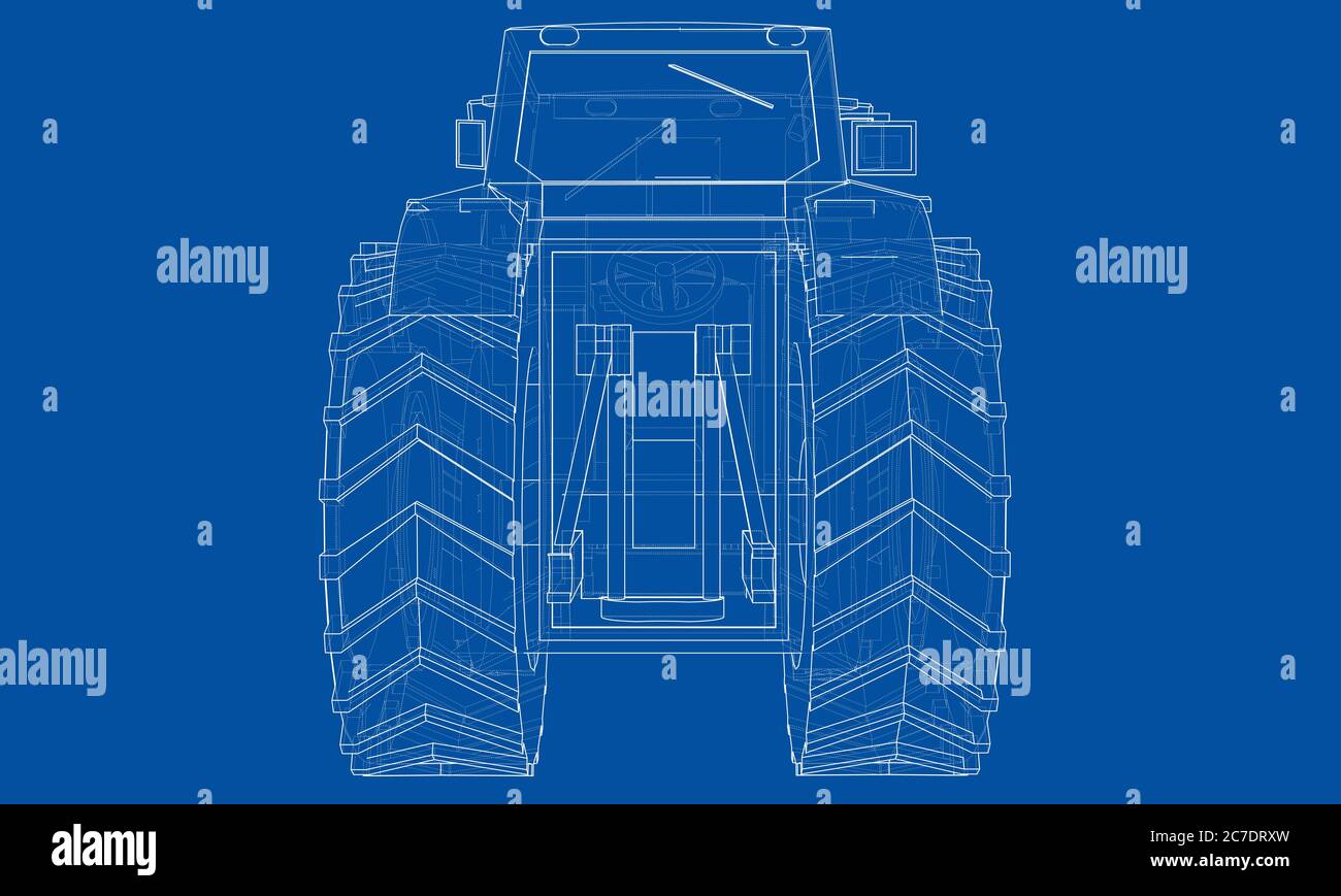 Farm Tractor Concept Stock Photo - Alamy