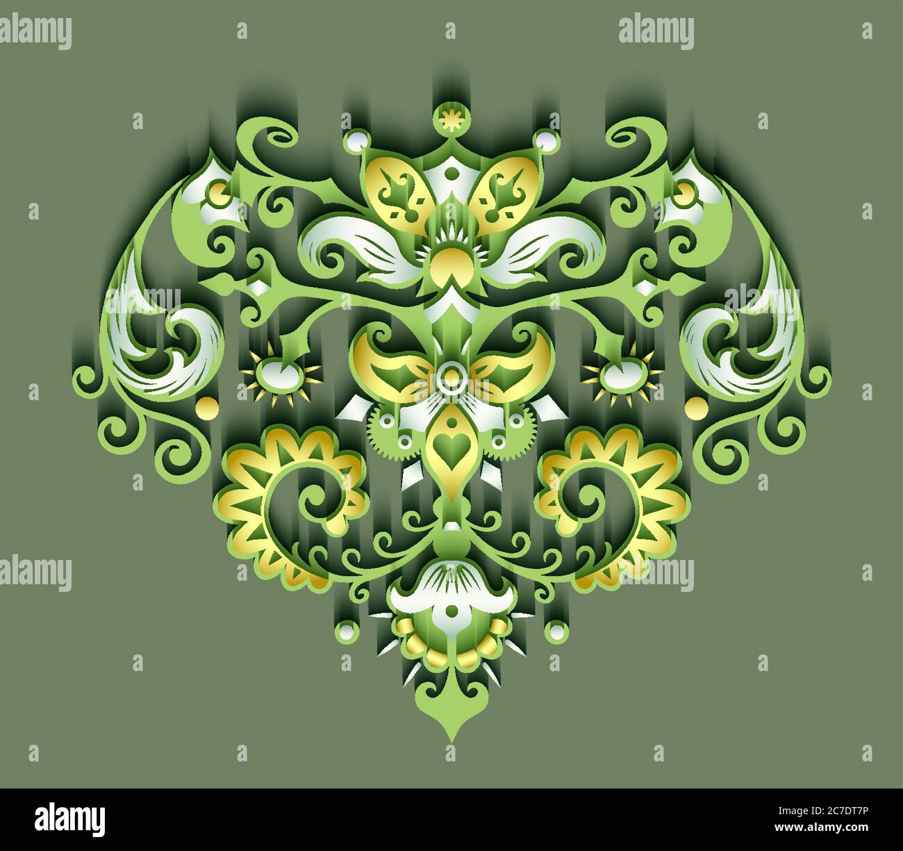 Vector modern volumetric floral element Stock Vector Image & Art - Alamy