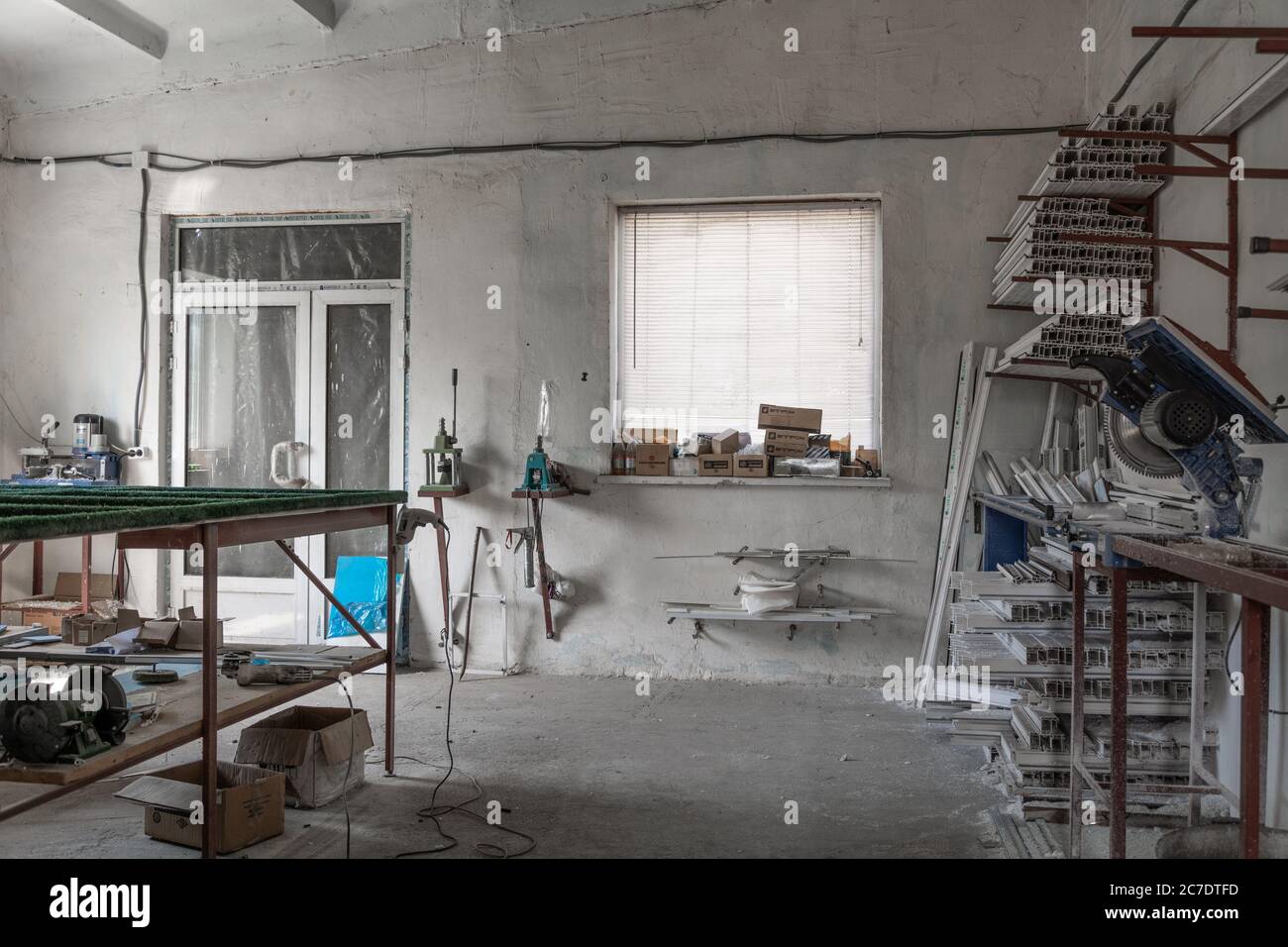 PVC window production. A small factory for the production of pvc ...