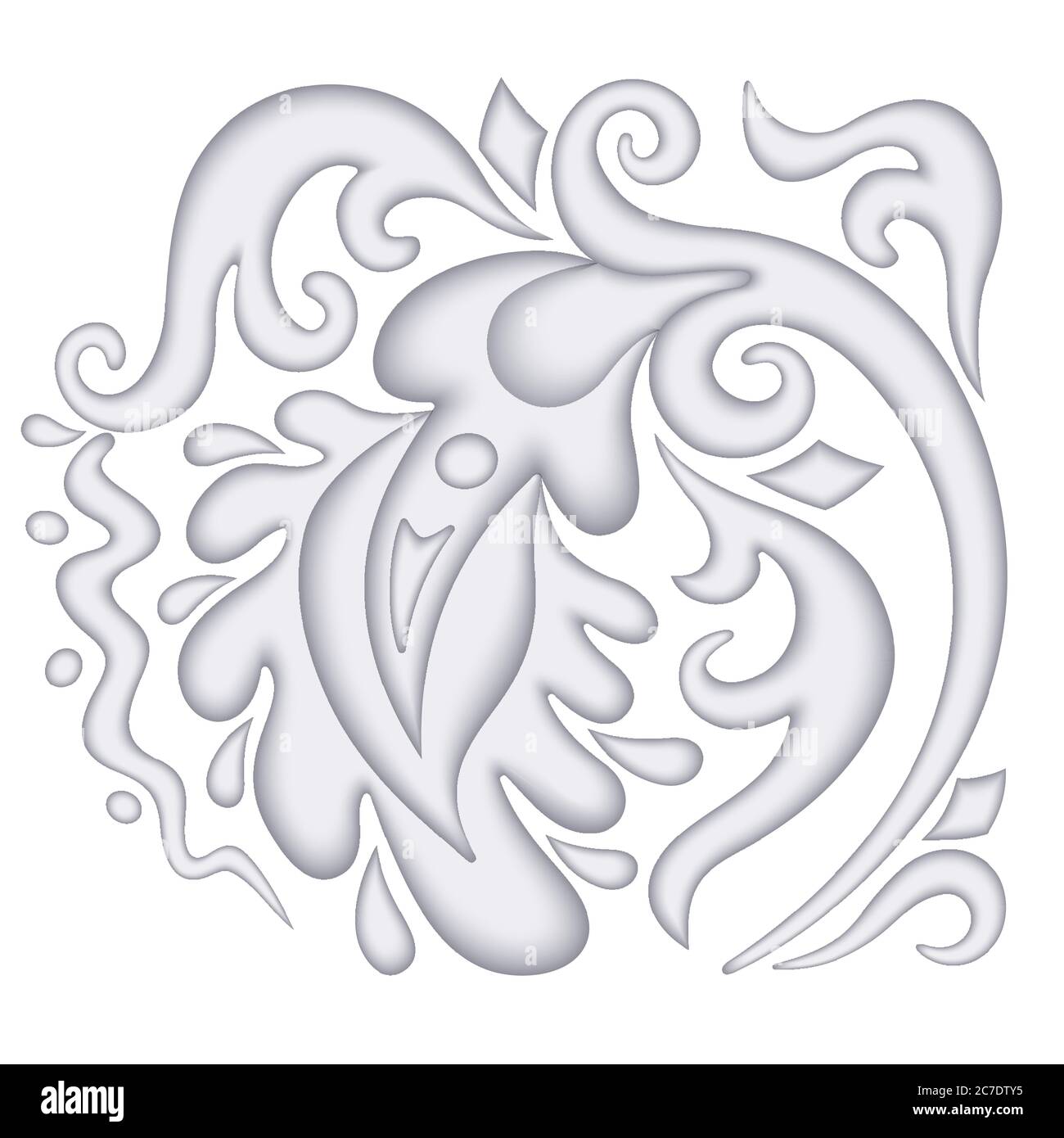Vector modern volumetric floral element Stock Vector Image & Art - Alamy