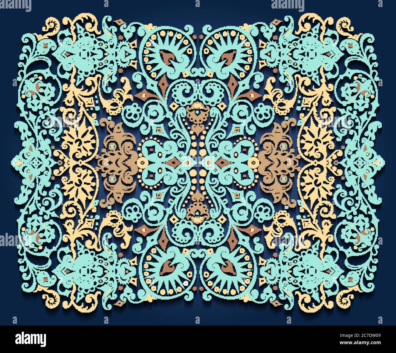 Vector abstract ornamental nature vintage card Stock Vector Image & Art ...