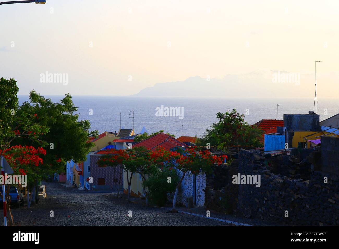 View of Sao Felipe, Fogo island, Cape Verde Stock Photo - Alamy