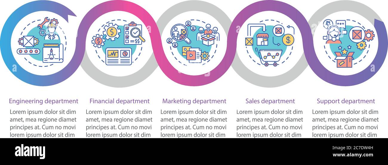 Business vector infographic template. Engineering department ...