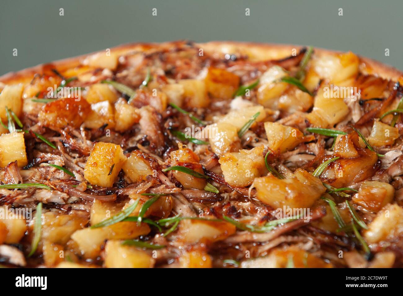 Homemade goat meat pizza with catupiry cheese Stock Photo - Alamy