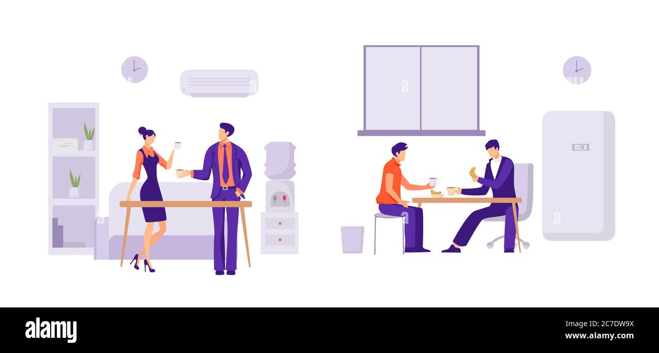 Coworker lunch Cut Out Stock Images & Pictures - Alamy