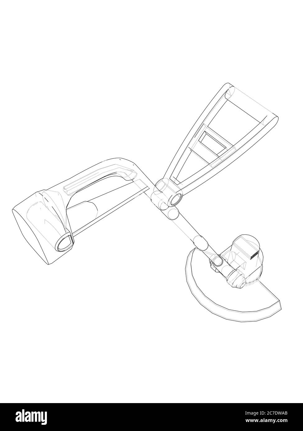 Outline trimmer grass cutter Stock Photo - Alamy