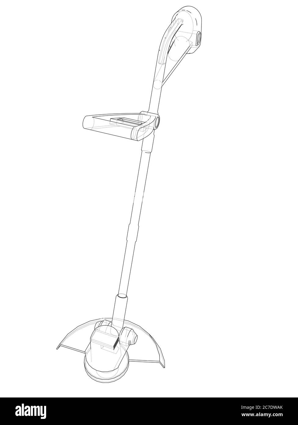 Outline trimmer grass cutter Stock Photo - Alamy