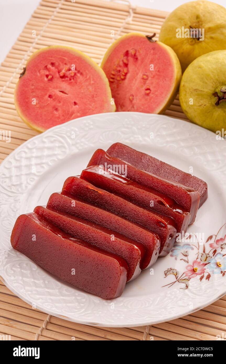 Homemade guava jam. One of the most popular desserts in Brazil Stock ...