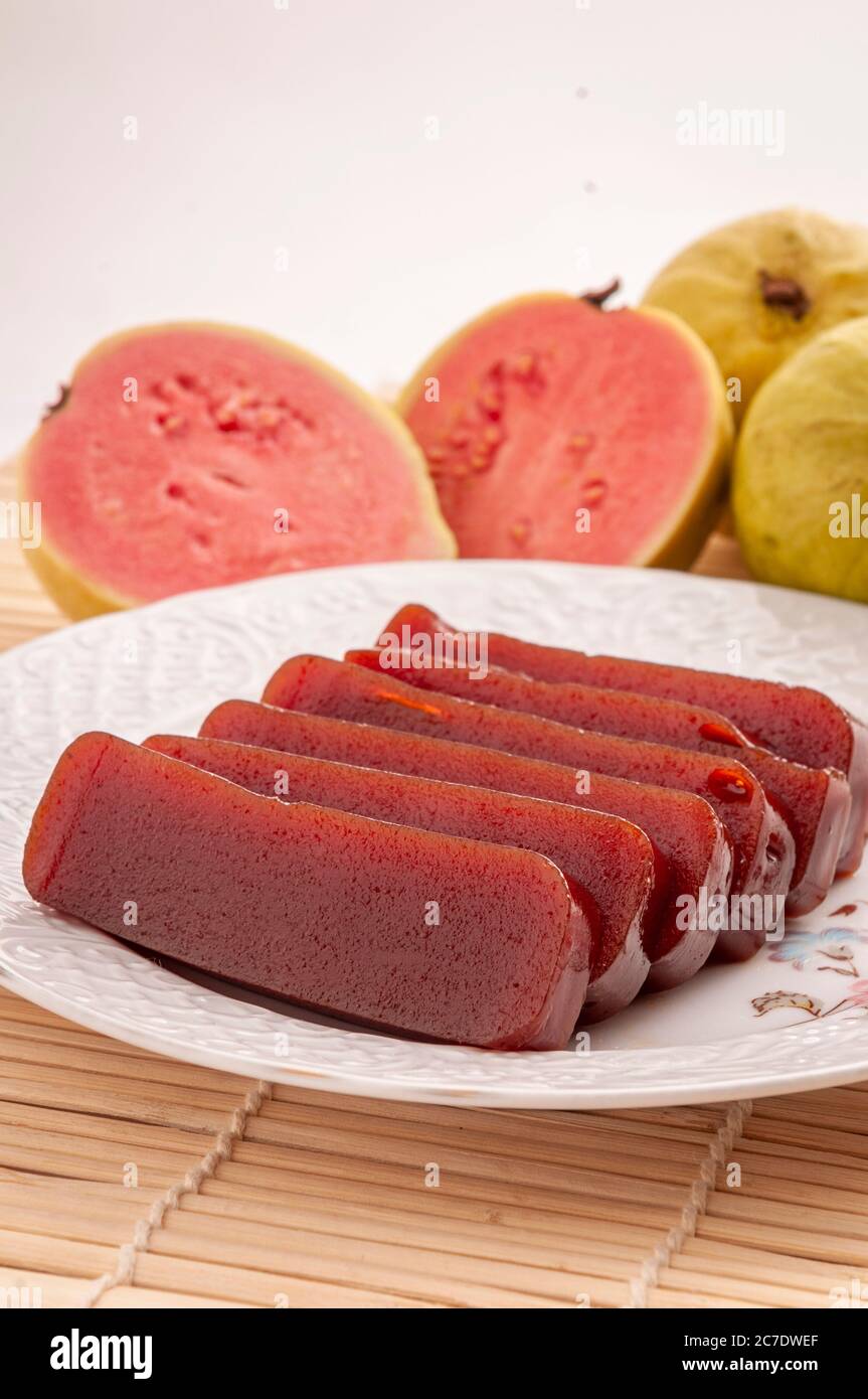 Homemade guava jam. One of the most popular desserts in Brazil Stock ...