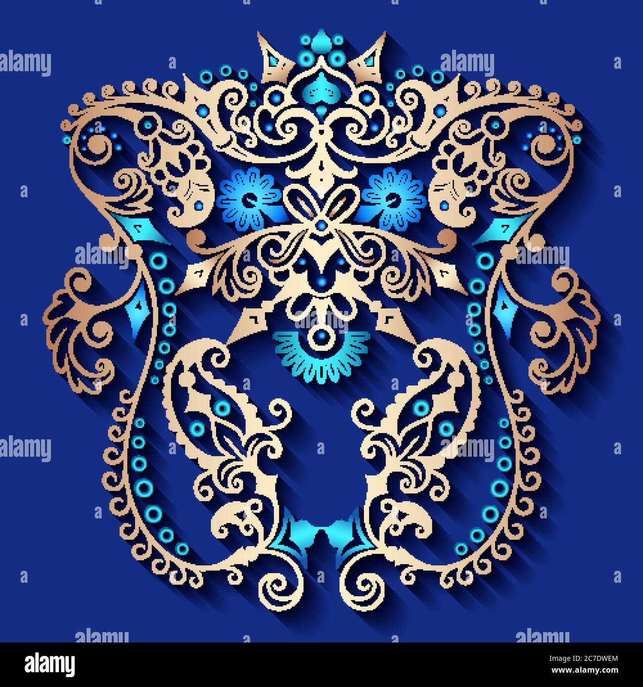 Vector abstract ornamental nature vintage card Stock Vector Image & Art ...