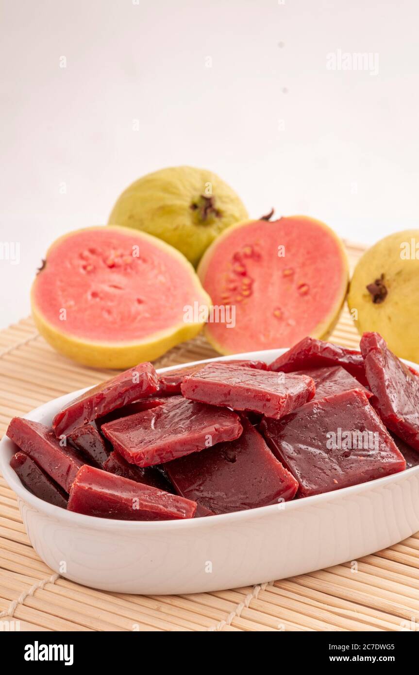 Homemade guava jam. One of the most popular desserts in Brazil Stock ...