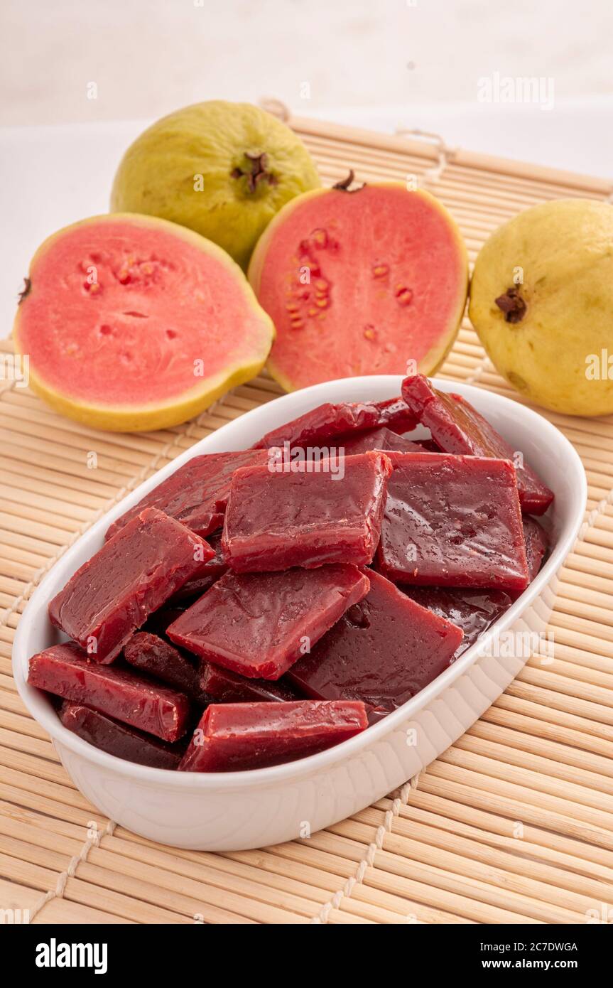 Homemade guava jam. One of the most popular desserts in Brazil Stock ...