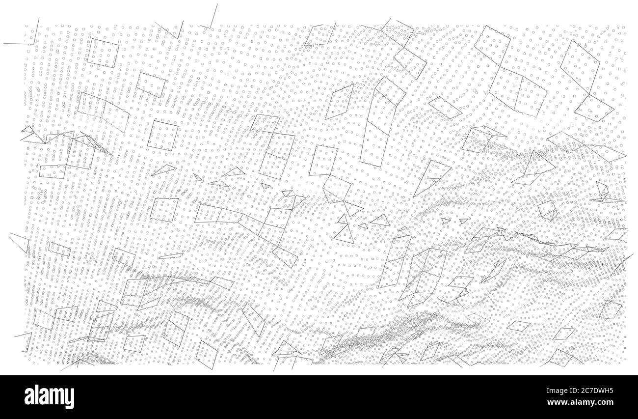 Network node lines Cut Out Stock Images & Pictures - Alamy