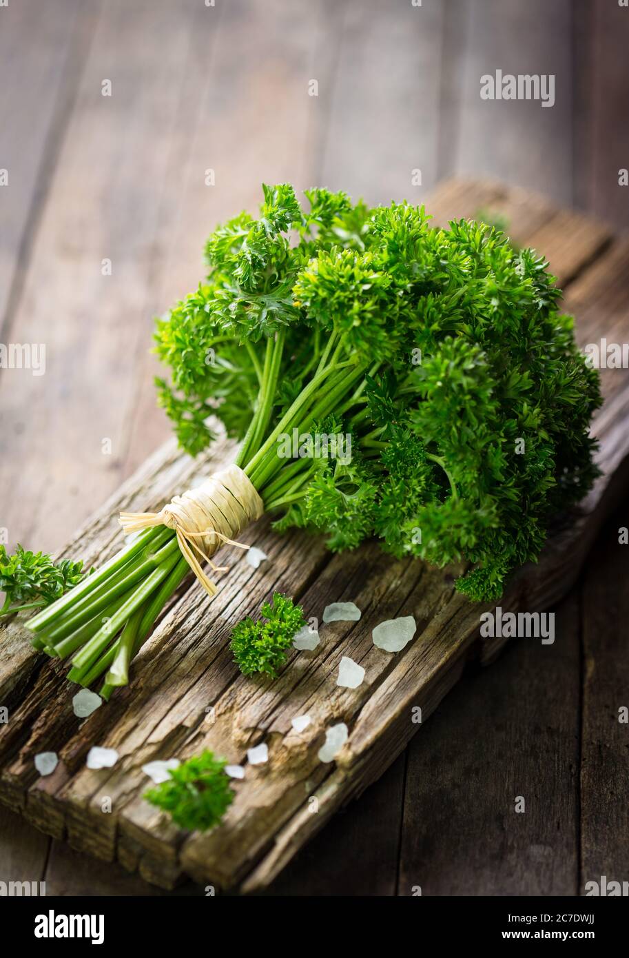 Fresh organic parsley Stock Photo - Alamy