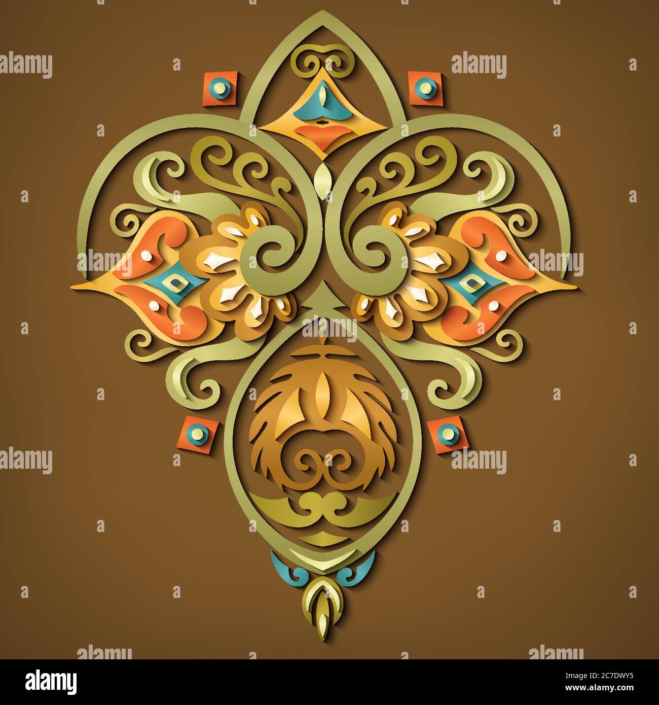 Vector modern volumetric floral elements Stock Vector Image & Art - Alamy