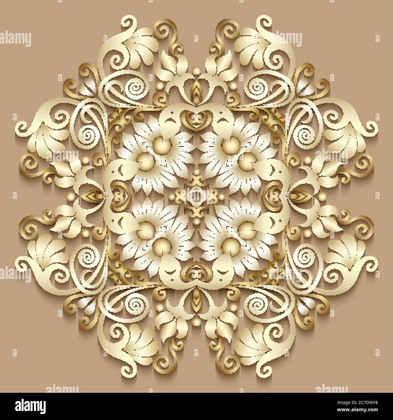 Ornamental border cut Stock Vector Images - Alamy