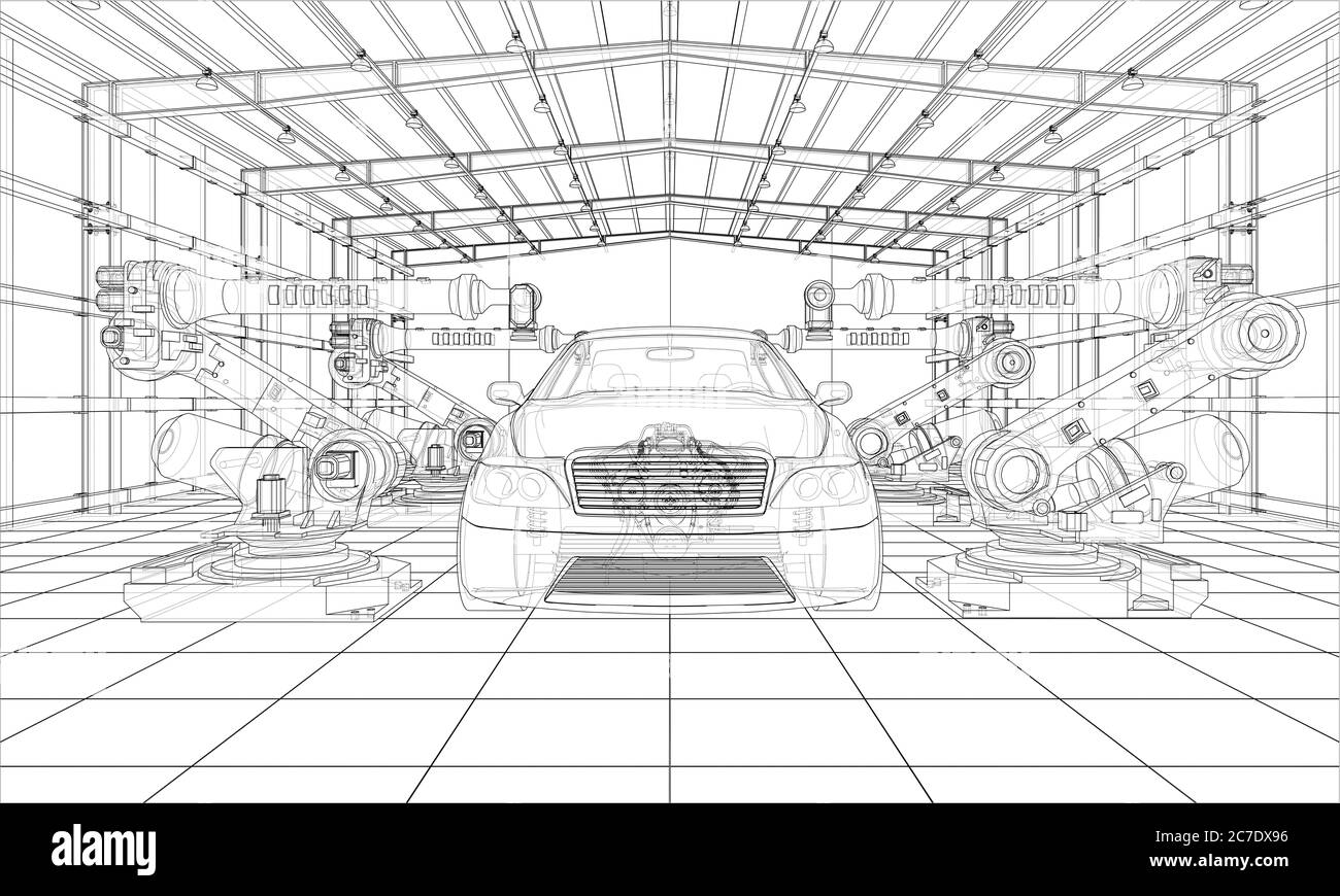 Assembly of motor vehicle Stock Photo - Alamy