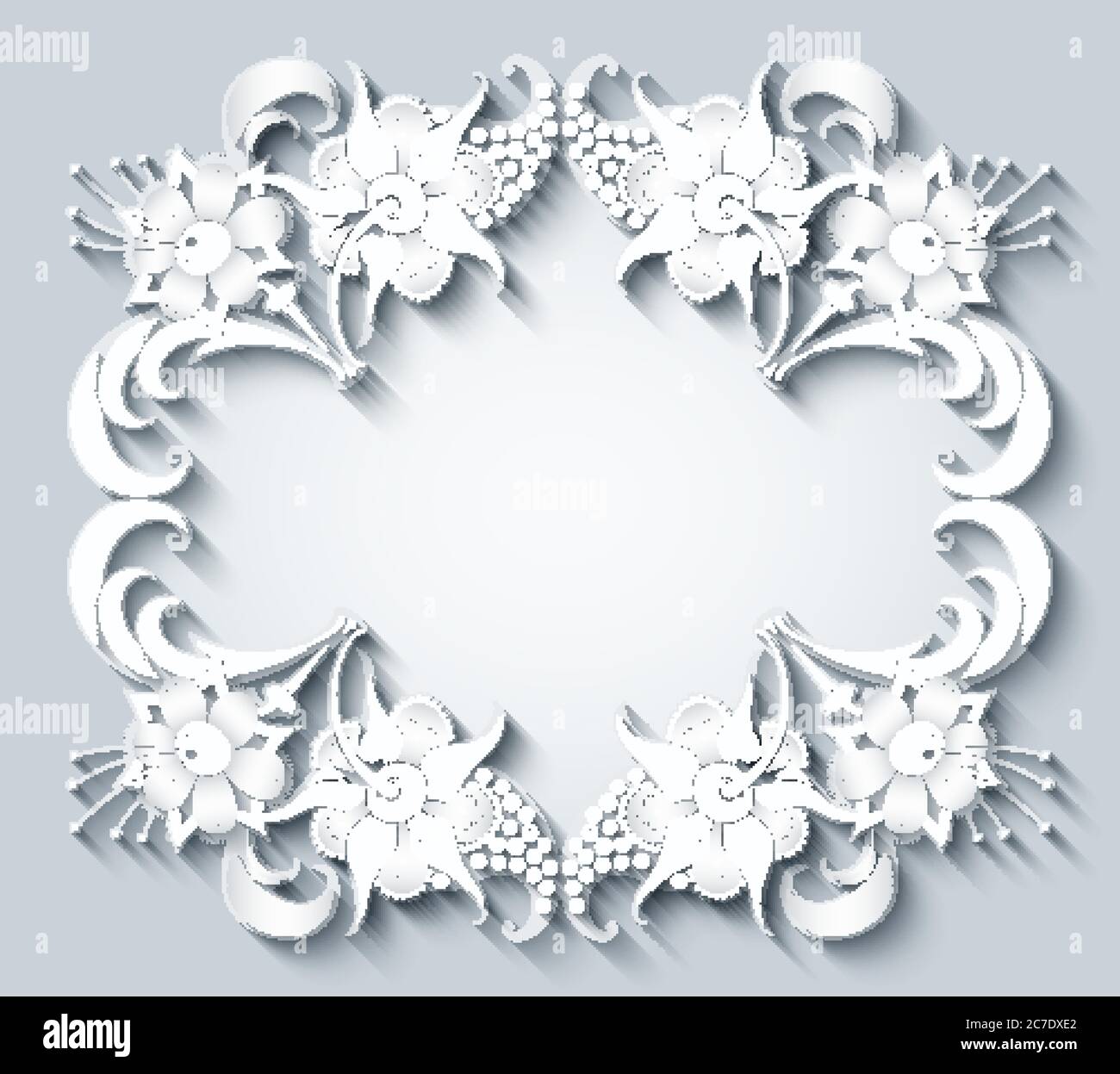 Floral vector vintage border Stock Vector Image & Art - Alamy