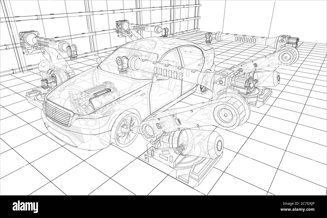 Assembly of motor vehicle Stock Photo - Alamy